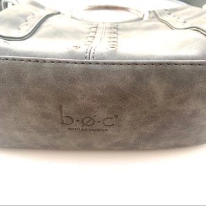 b.o.c. | Bags | Boc Hoop Handle Convertible Gray Pu Leather Bag | Poshmark